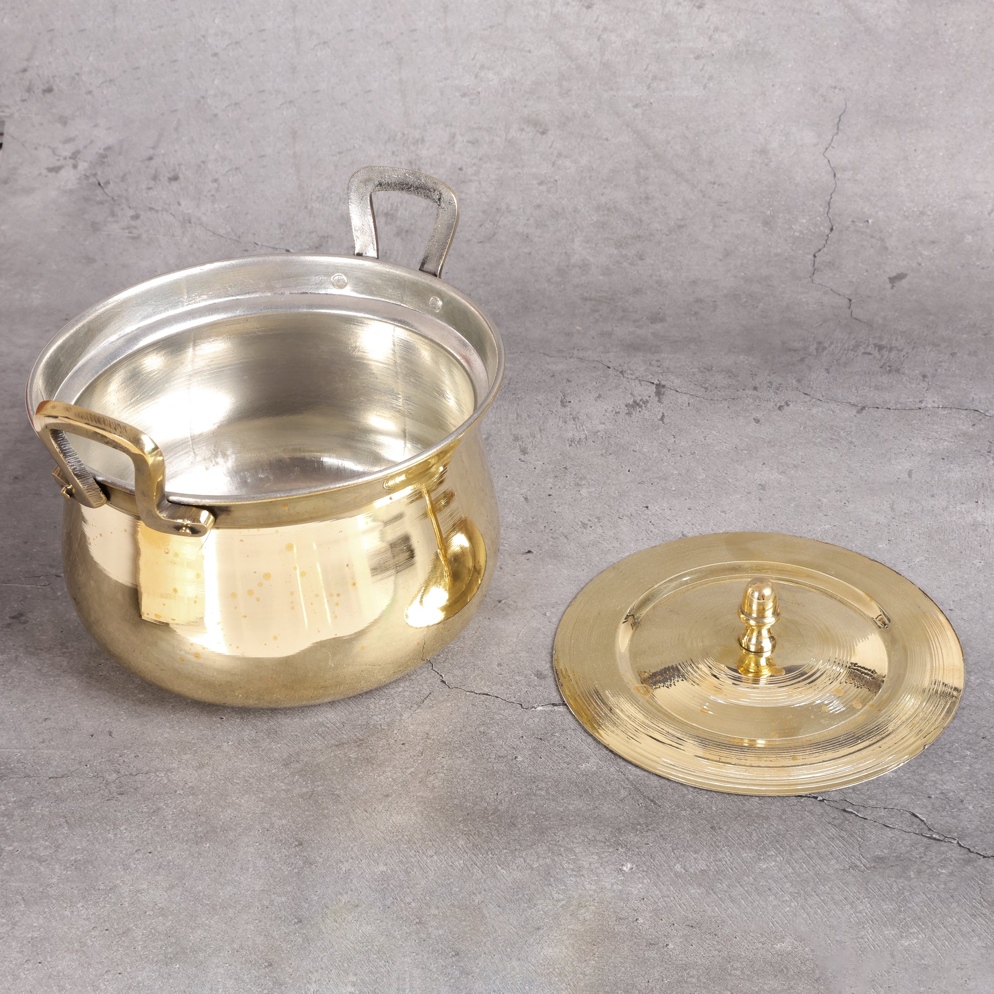 Brass Rice Pot - Traditional Cooking Vessel - Handcrafted Copper Mart ...
