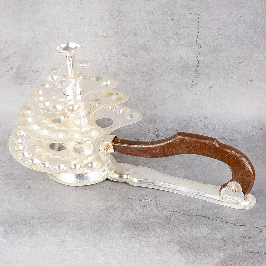 German Silver 51 Bati Aarti – Grand Temple Lamp | Copper Mart